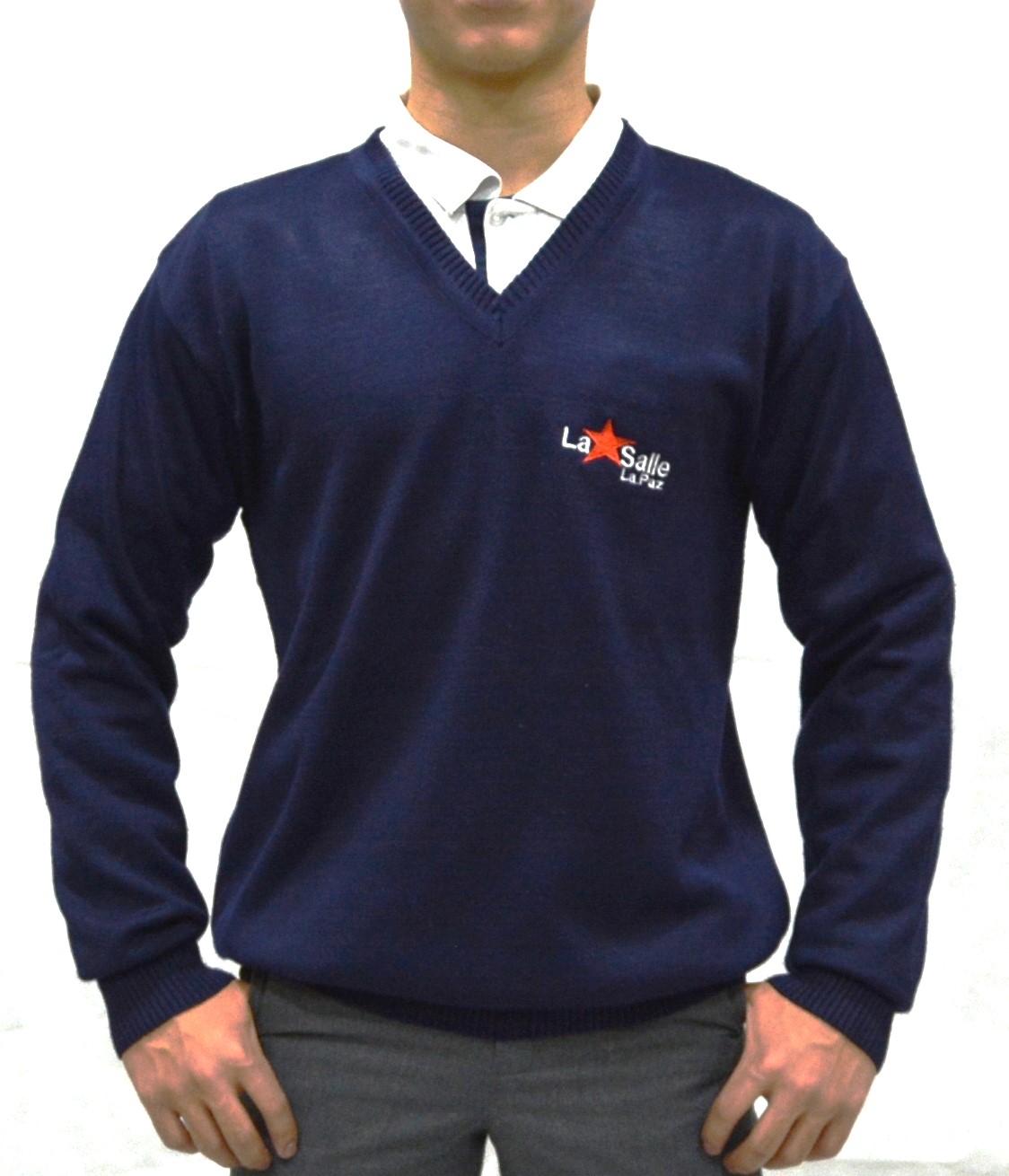 UNIFORME ESCOLAR :: Chompa de varón para el colegio La Salle, modelo 2022